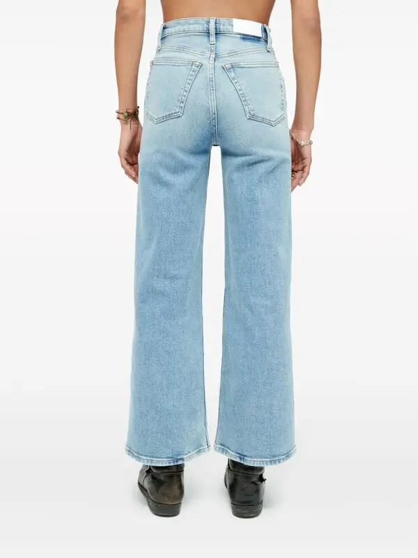 RE/DONE Wide-leg Cropped Jeans