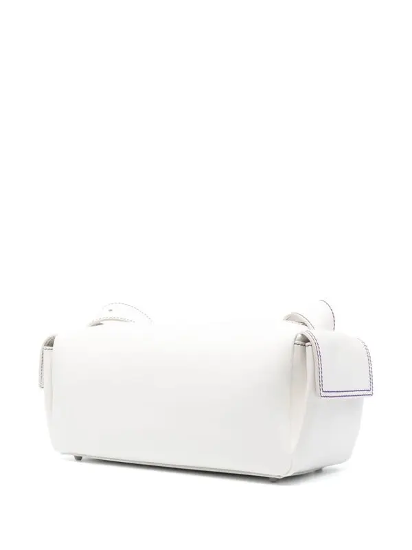 Sunnei Labauletto Leather Shoulder Bag - White