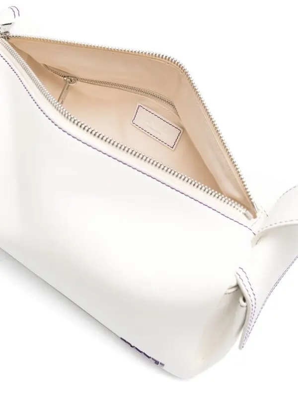 Sunnei Labauletto Leather Shoulder Bag - White