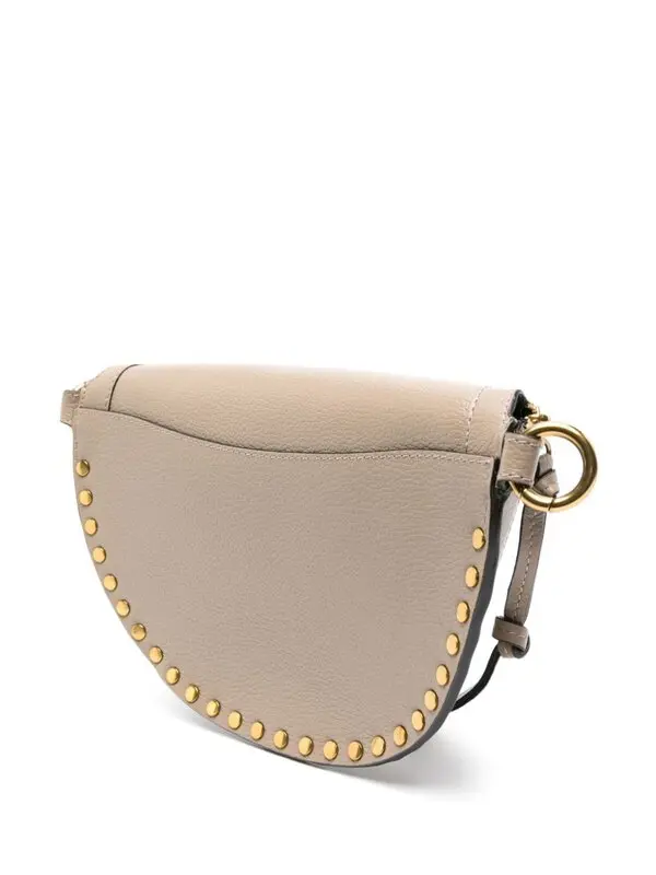 Isabel Marant Étoile Skano Stud-embellished Shoulder Bag - Neutrals