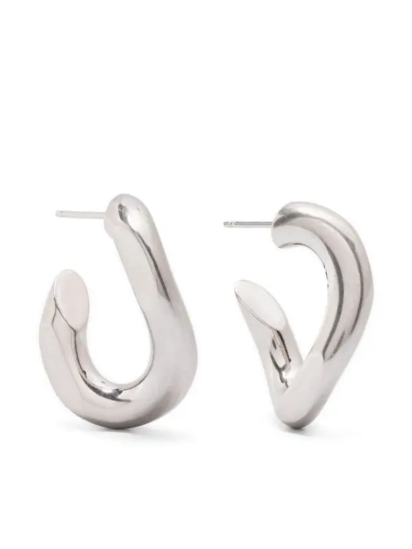 Isabel Marant Sculpted Hoop Earrings - Silver