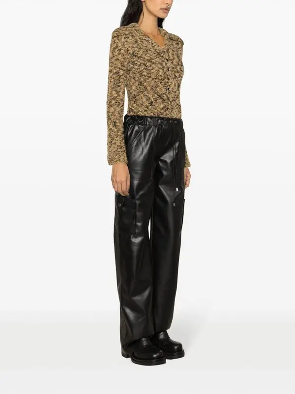 Ermanno Scervino Faux Leather Trousers