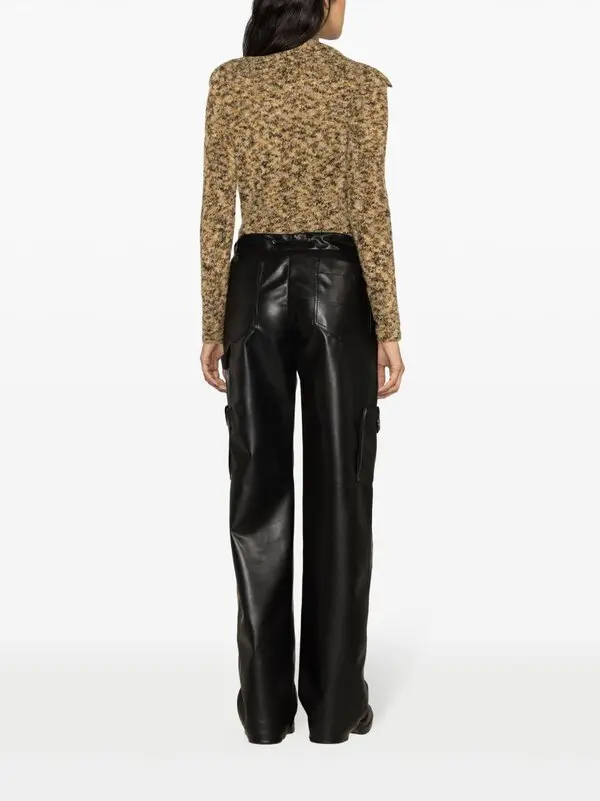 Ermanno Scervino Faux Leather Trousers