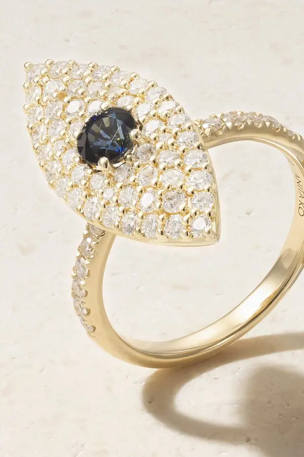 ANITA KO Evil Eye Ring