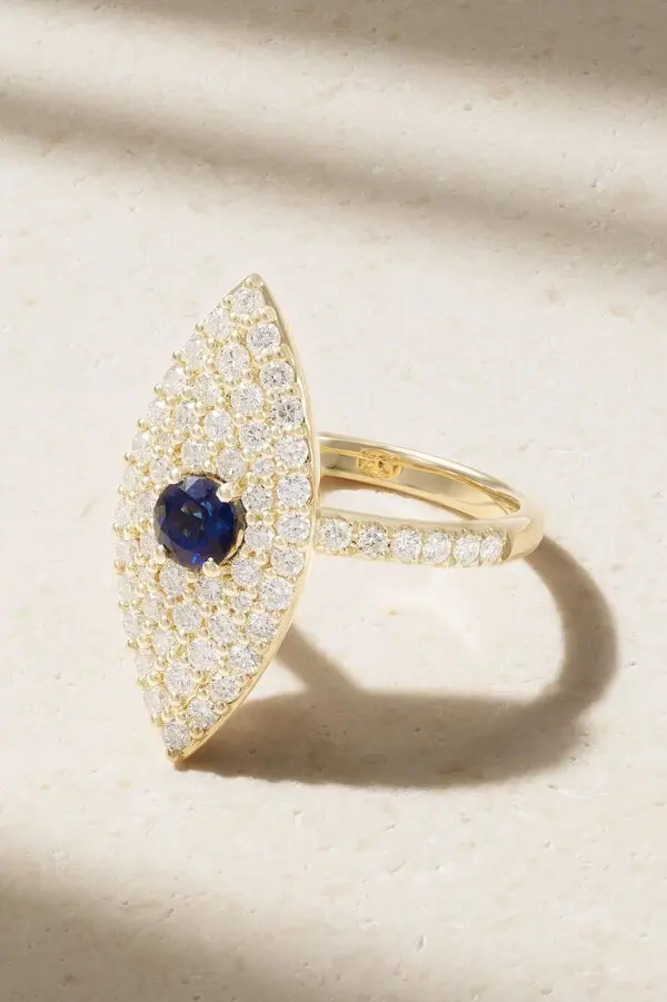 ANITA KO Evil Eye Ring