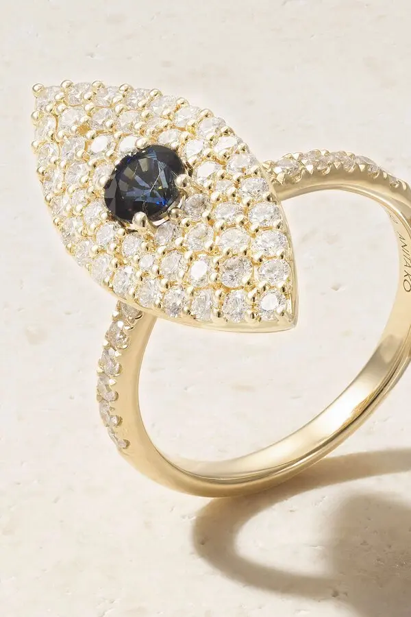 ANITA KO Evil Eye Ring