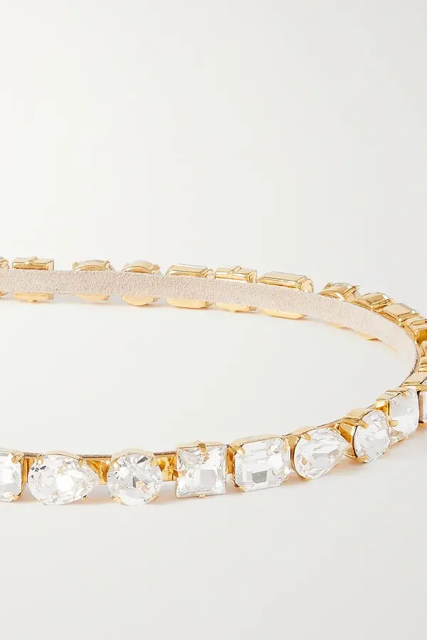 Balmain Eclat Swarovski Crystal-Embellished -Plated Headband  display picture 2