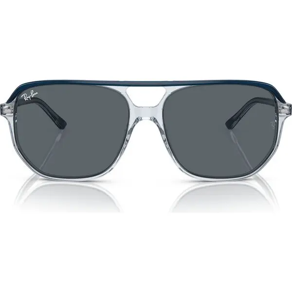 Ray-ban Bill One Sunglasses - Blue On Transparent Blue/blue
