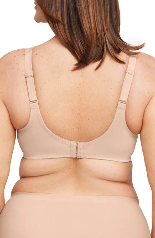 GLAMORISE Wonderwire Full Coverage Minimizer Bra - Cafe