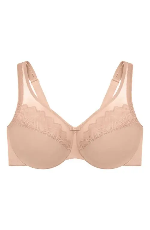 GLAMORISE Wonderwire Full Coverage Minimizer Bra - Cafe