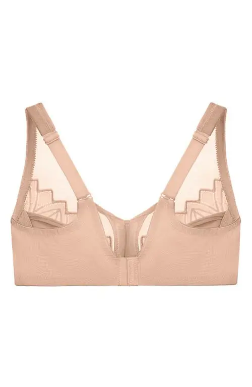 GLAMORISE Wonderwire Full Coverage Minimizer Bra - Cafe