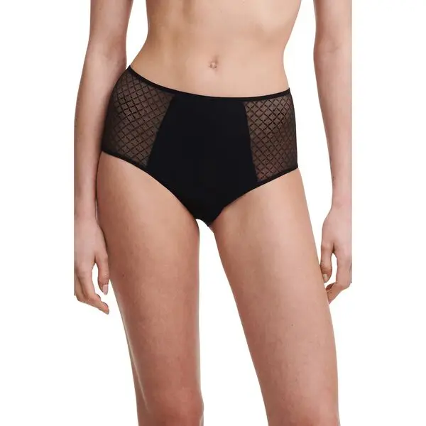 Chantelle Norah Chic High Waist Full Briefs - Black
