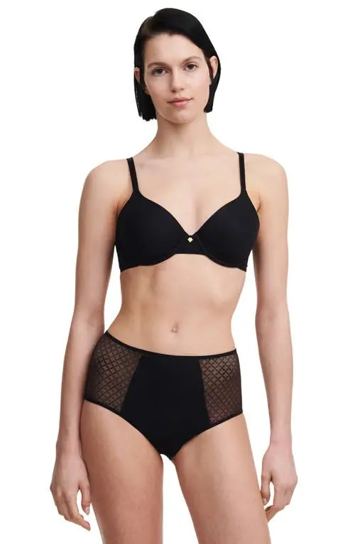 Chantelle Norah Chic High Waist Full Briefs - Black