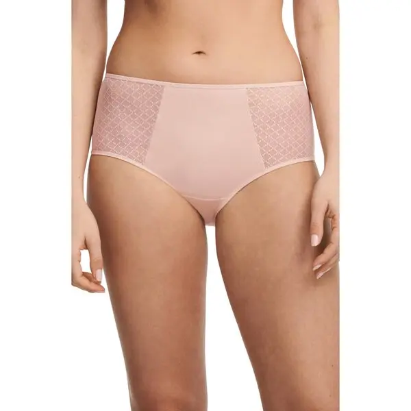 Chantelle Norah Chic High Waist Full Briefs - Rose