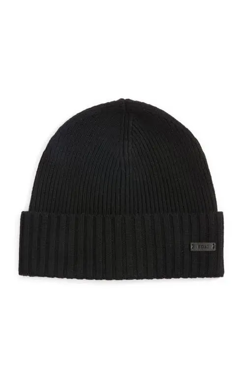 BOSS Fati Wool Beanie - Black