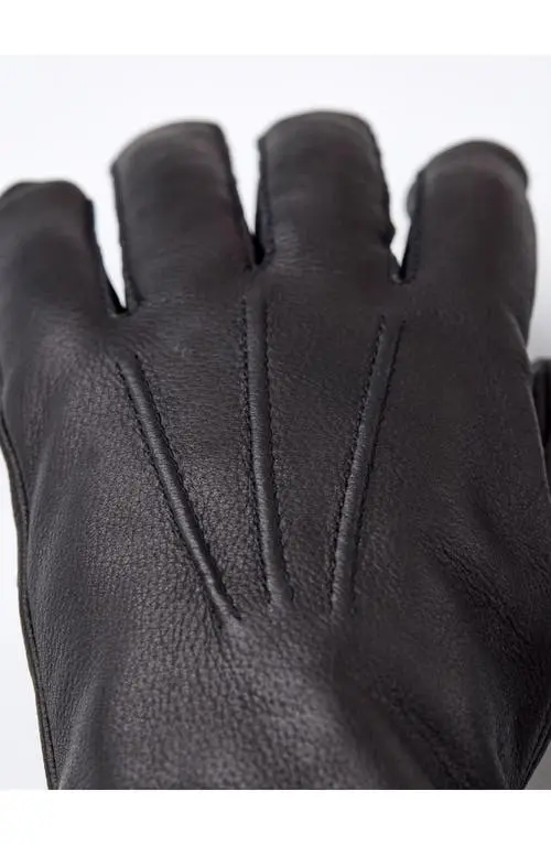 HESTRA Andrew Leather Gloves - Black