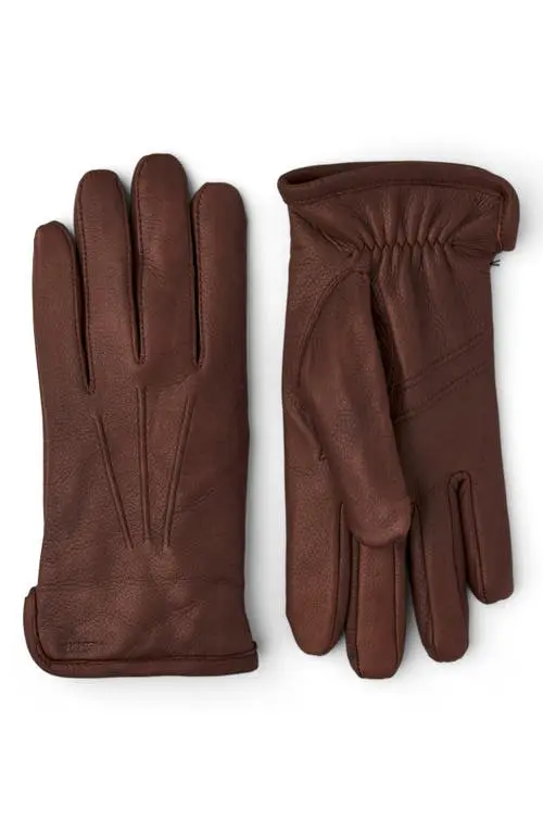 HESTRA Andrew Leather Gloves - Chocolate