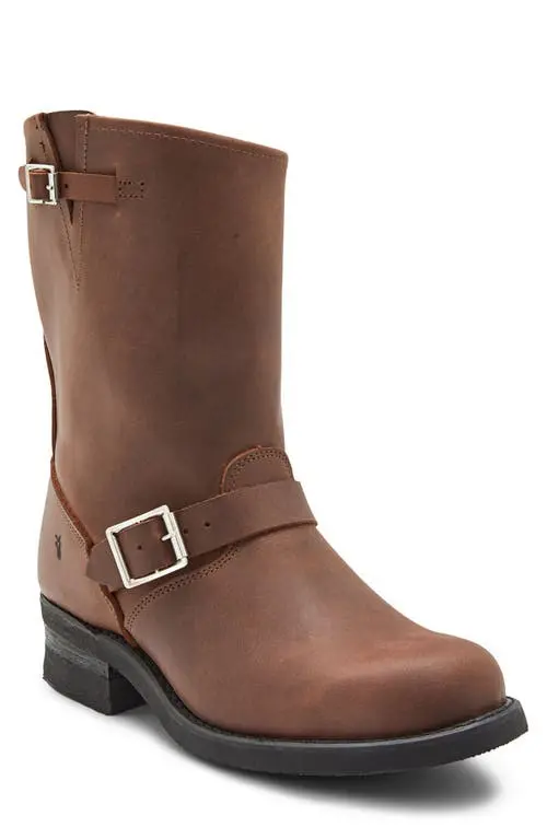 Frye Engineer Biker Boots - Gaucho - Crazy Horse Leather