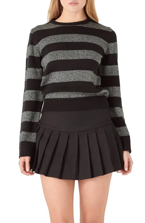 English Factory Metallic Stripe Sweater