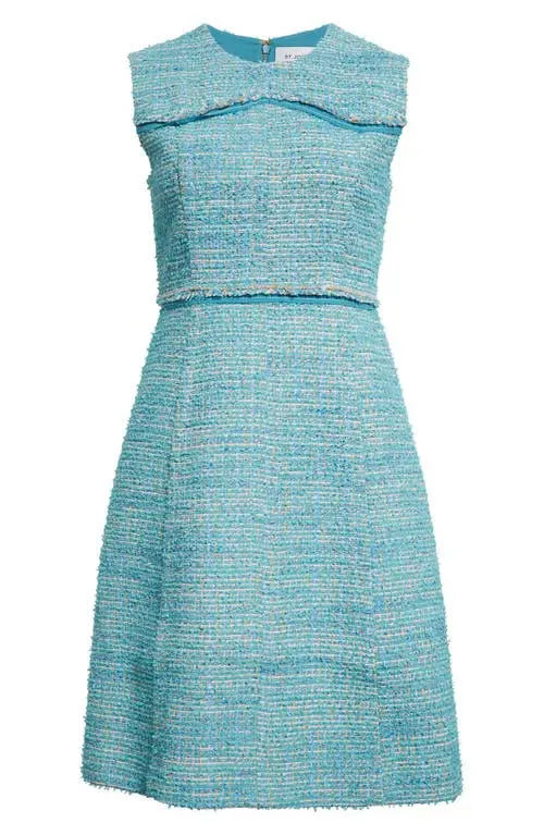 St. John Eyelash Tweed A-line Dress