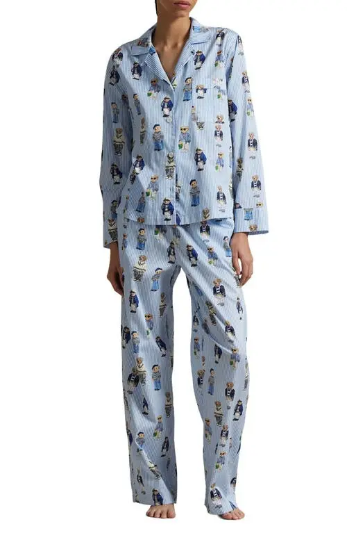 Polo Ralph Lauren Madison Cotton Pajamas - Oxford Blue