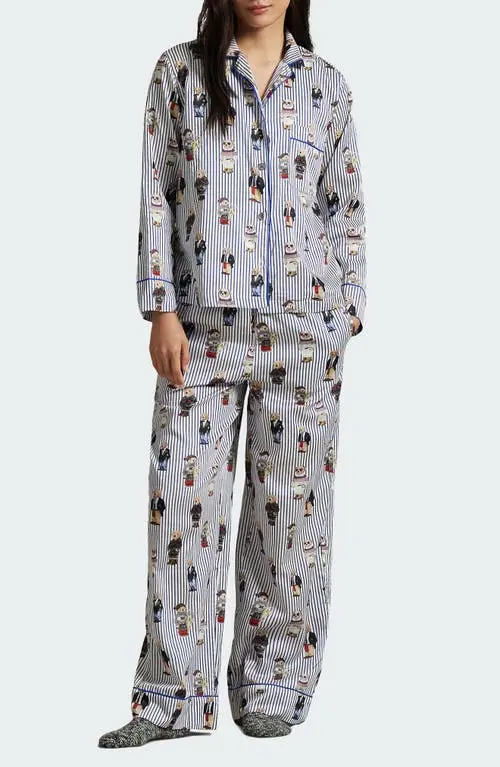 Polo Ralph Lauren Madison Cotton Pajamas - Snowfall Blue