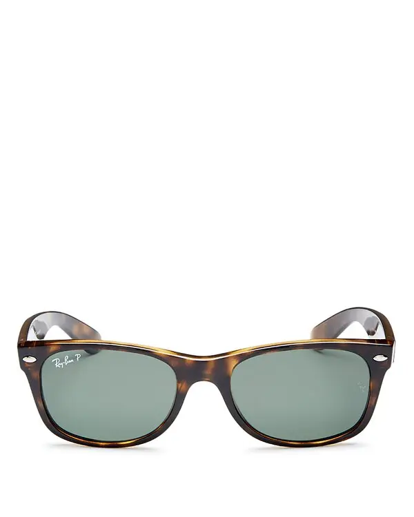 Ray-ban Wayfarer Polarized Sunglasses - Tortoise/dark Green Polarized