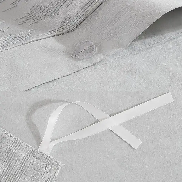 Vera Wang Illusion Grey Duvet Cover Set