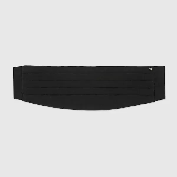Gucci Silk Cummerbund With Double G Detail