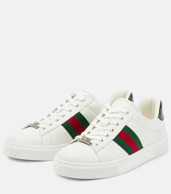 Gucci Ace Leather Sneakers - Multicoloured