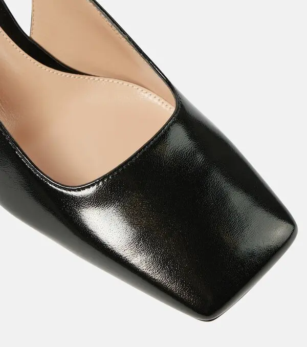 GIANVITO ROSSI Freeda Leather Slingback Pumps - Black