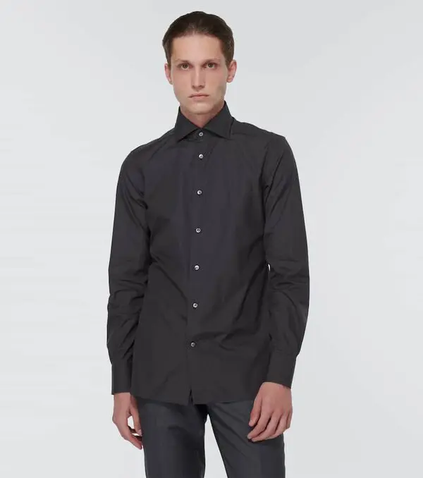 Zegna Cotton Shirt - Grey