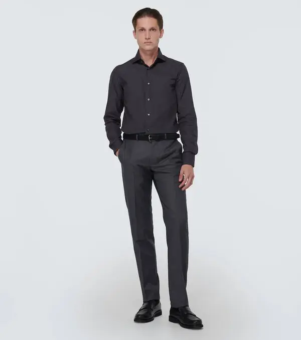 Zegna Cotton Shirt - Grey