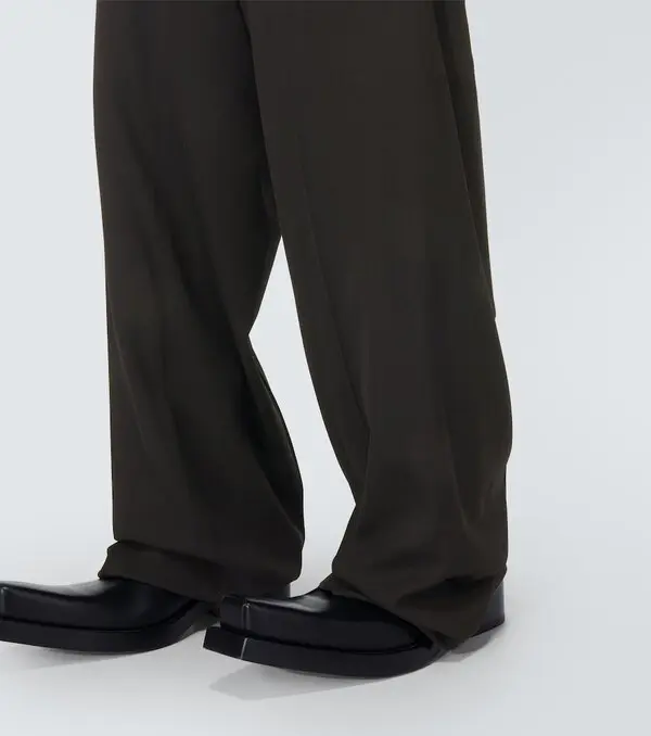 Balenciaga Skater Tailored Wide-leg Pants - Black | Editorialist