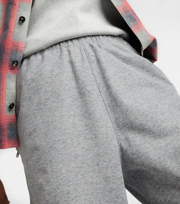 Bottega Veneta Trompe L'oeil Leather Sweatpants - Grey