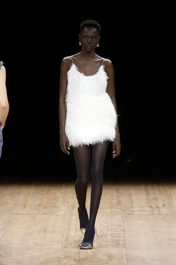 Coperni Feather Mini Dress