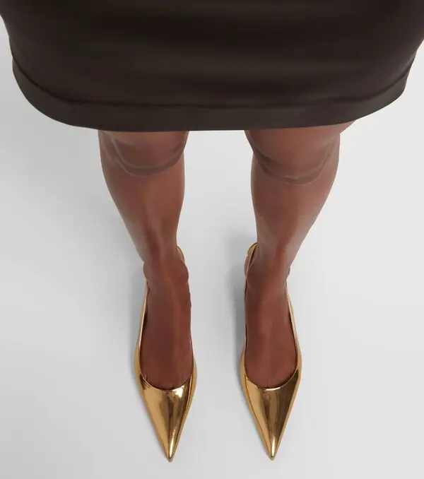 Dolce & Gabbana Metallic Slingback Pumps