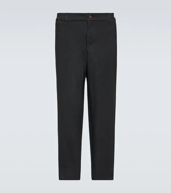 Comme Des Garçons Mid-rise Cropped Pants