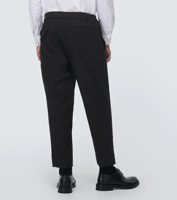 Comme Des Garçons Mid-rise Cropped Pants