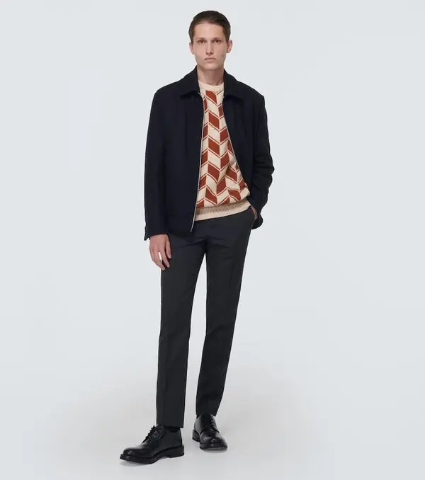 Kiton Cashmere Intarsia Sweater