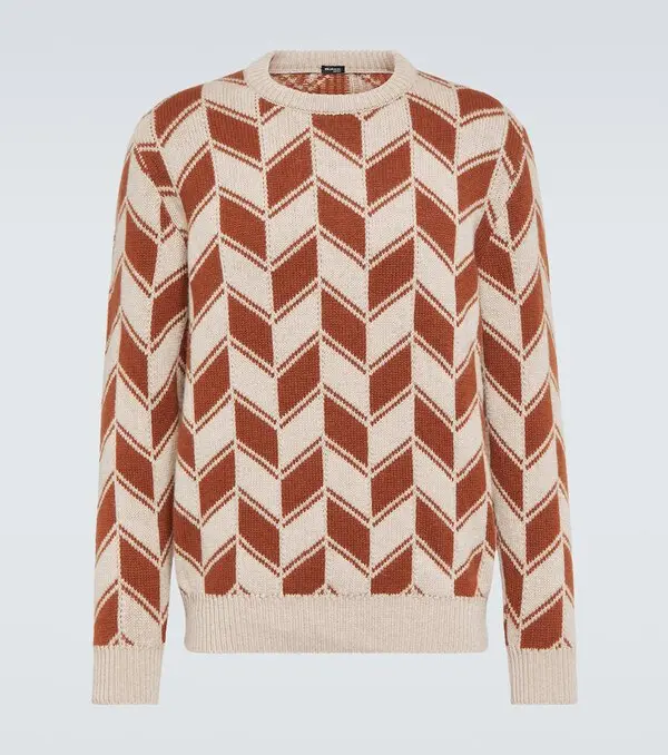 Kiton Cashmere Intarsia Sweater