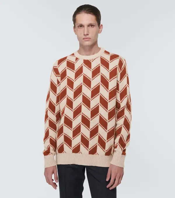 Kiton Cashmere Intarsia Sweater