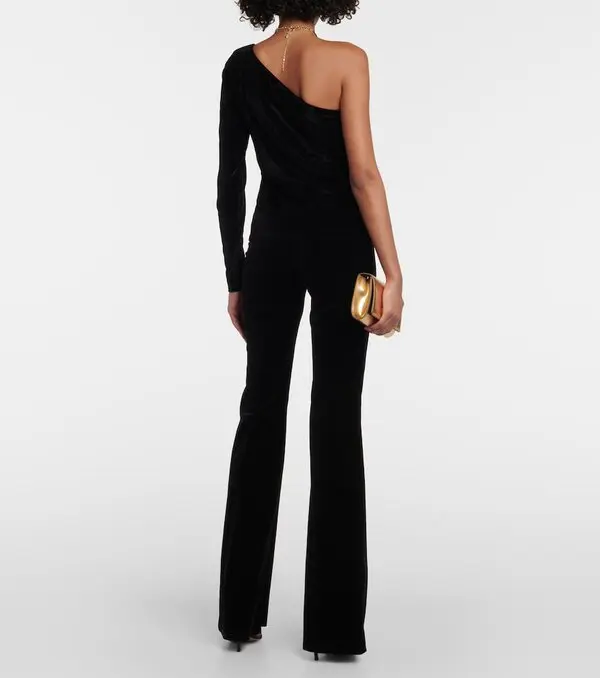 Polo Ralph Lauren One-shoulder Velvet Top