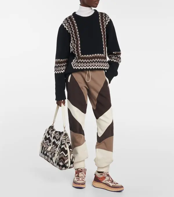 Chloé Wool-blend Jacquard Sweater