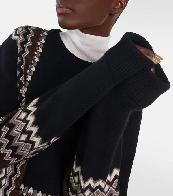 Chloé Wool-blend Jacquard Sweater