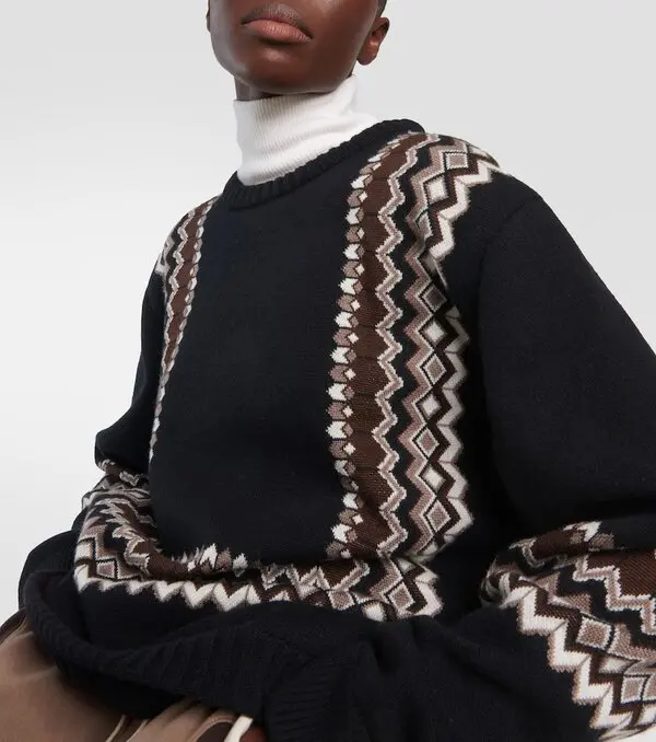 Chloé Wool-blend Jacquard Sweater