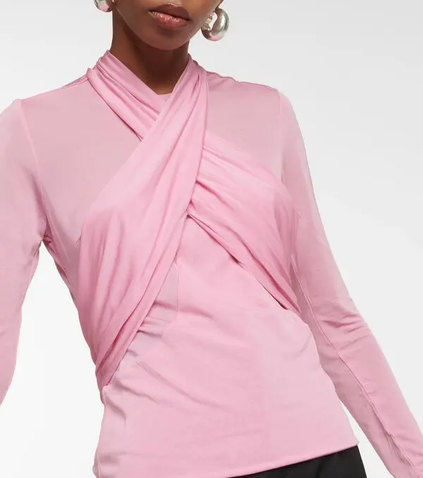 Isabel Marant Étoile Resly Draped Jersey Top - Pink