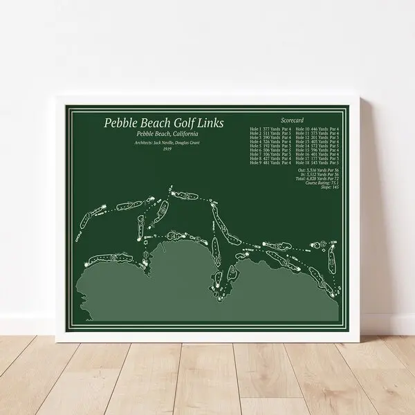 Course Maps Pebble Beach Golf Course Map
