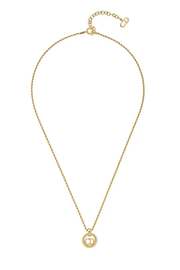 Dior Cd' Logo Necklace - Gold