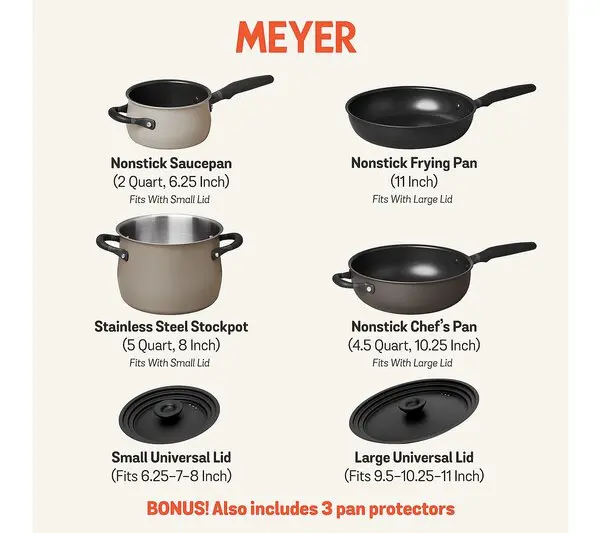 MEYER Accent Cookware 6-piece Set Cinder And Sm Ke Edition